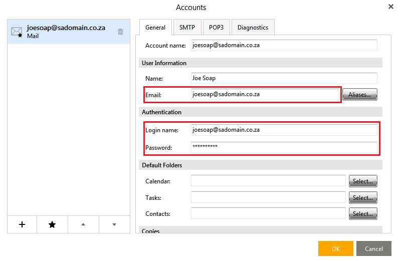 EM Client v7 - Checking Your POP Account Settings - Knowledgebase - SA ...